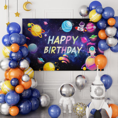 Space Birthday Decorations, Outer Space Balloon Garland Arch Kit ...