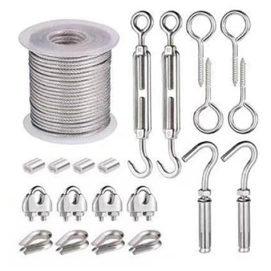 Upgraded Stainless Steel Cable Hanging Set Steel Wire Rope Suspension ...