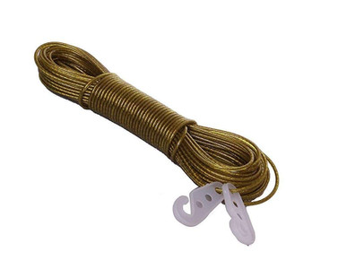 HANDTECHINDIA 20 Meter PVC Coated Steel Anti-Rust Wire Rope Washing ...