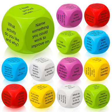 12 Pcs Learning Conversation Cubes Social Emotional Learning Activities ...