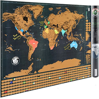 Polly Online Scratch off World Map Travel World Map Poster Education ...