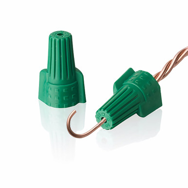 Dicio Winged Ground Wire Connectors Nuts with Hole 100PCs Green Wire ...