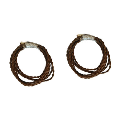 DOITOOL 2pcs Vintage Lamp Cord Twisted Electrical Wire Cloth Covered ...