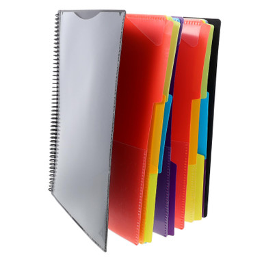 FUNOMOCYA Coil Notebook Folder Poly Project Organizer erasable Write on ...