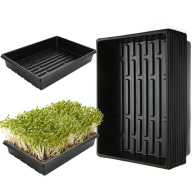 Oungy 10 PCS Plant Growing Trays Microgreens Growing Trays Plant Tray ...