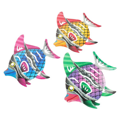 Garneck 3pcs Iron Fish Wall Decoration Decor for Home Tropical Wall ...