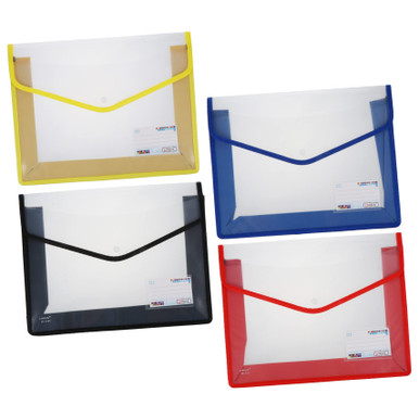 Ciieeo 4pcs Transparent a4 File Bag Zipper envelopes Clear Organizer ...