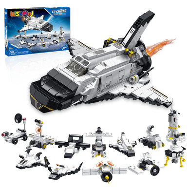 WISEPLAY Space Shuttle Toys Set - Space Ship Toy Building Block 25-in-1 ...