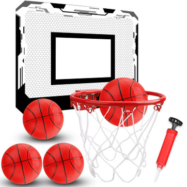 Indoor Mini Basketball Hoop Set for Kids Toddlers Adult, Portable ...