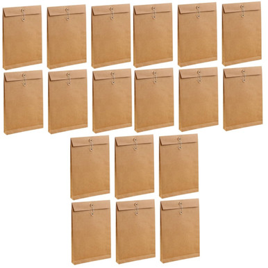 MAGICLULU 18 Pcs Envelope File Folder Envelope Documents Holders Kraft ...