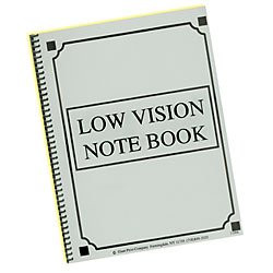 Low Vision Notebook - Bold Lines - Yellow Paper - Warehousesoverstock