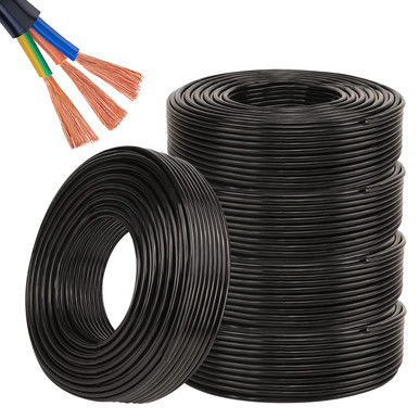 Wire Cable Extension Cord 50ft Length Copper Wire 3 Conductor Electric ...