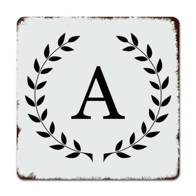 WoGuangis Personalized Initial Name Metal Sign Iron Painting Monogram ...