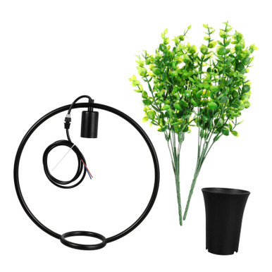 Uonlytech Plant Pot Chandelier Balcony Decor Hanging Flower Pots with ...