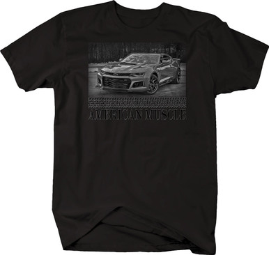 Bold Imprints Retro American Muscle Racing Camaro ZL1 Racing Horsepower ...