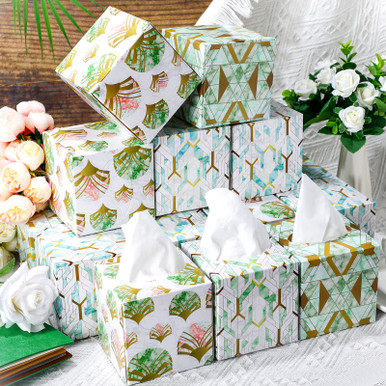 Sinmoe 15 Boxes Tissues Cube Box Facial Tissues Boxes Geometry Designed ...