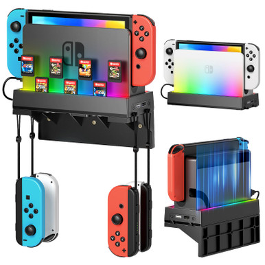 RGB Switch Wall Mount Kit for Nintendo Switch and OLED, Switch Dock ...