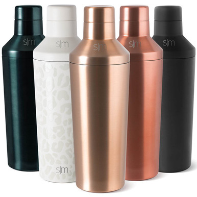 Simple Modern Cocktail Shaker Set with Jigger Lid | Stainless Steel ...