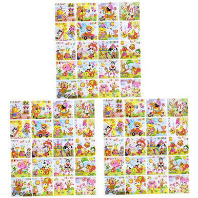 ibasenice 60 Packs Unpainted Mosaic Sticker Art Stickers for ...