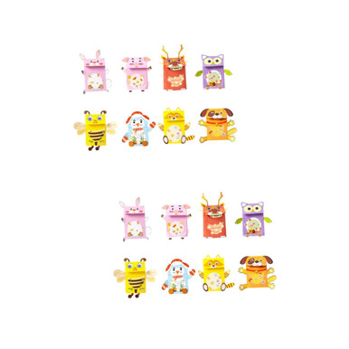 Alasum 16 Pcs Preschool Paper Art Paper Finger Puppet Toddler DIY Paper ...