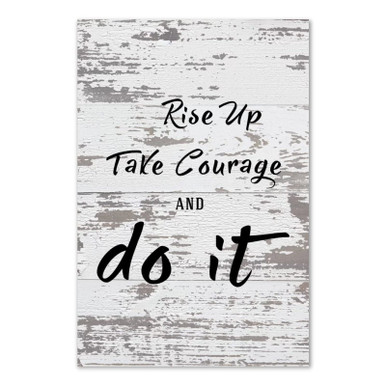 Vintage Rustic Chic Style Wood Pallet with Bible Verse Rise Up Take ...