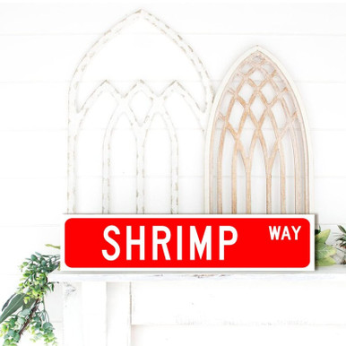 Shrimp Lover Wood Wall Art Sign Custom Street Sign Shrimp Gift Wood ...