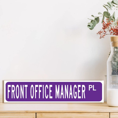 Front Office Manager Gift Wood Plaque Profession Front Office Manager ...