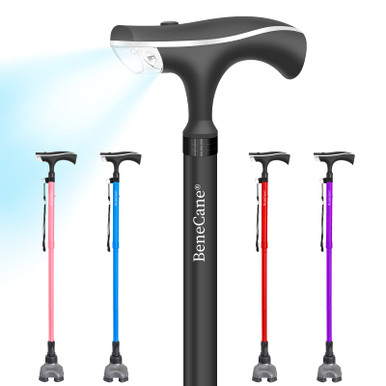 BeneCane Walking Cane for Women Folding Cane for Men with Led Light ...