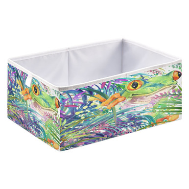 Forest Frog Cube Storage Bin Foldable Storage Cubes Waterproof Toy ...