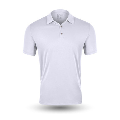 Fresh Clean Threads Mens White Polo Shirts - Pre Shrunk Soft Fitted ...