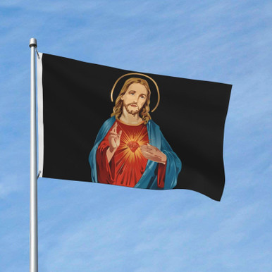 Sacred Heart of Jesus Christ Christian God Flag 3X5 FT Banner for ...