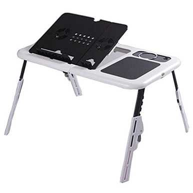 New Desk Stand Portable Folding Stand with Adjustable Legs, 2 Cooling ...