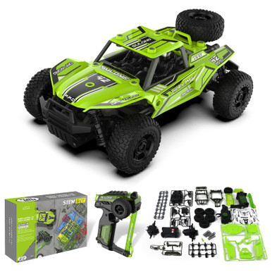 Desdoni RC Car Kit to Build 1:18 Scale Building Toy 2.4 GHz Remote ...