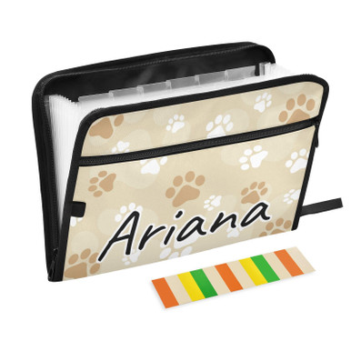 Custom Dog Paw Prints Expanding File Folders 13 Pockets Accordion File ...