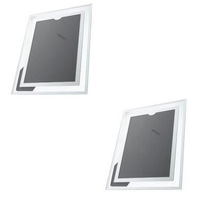 Garneck 2 pcs crystal photo frame picture display stand desk picture ...