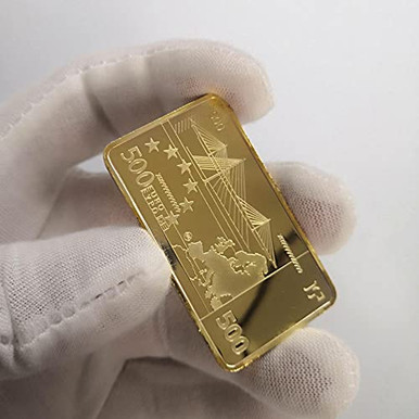 EU Commemorative Coin Square Gold Plated Collection Lucky Commemorative ...