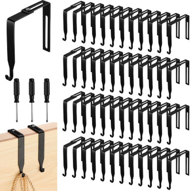 Pelopy 50 Pcs Adjustable Cubicle Wall Hooks,Metal Cubicle Hangers for ...