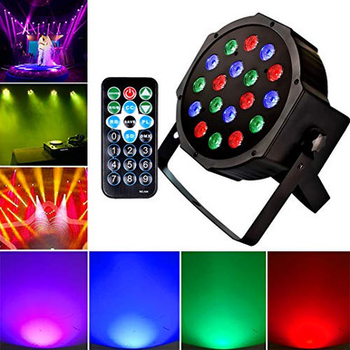 KOOT DJ Par Light 18 LEDs Stage Light with RGB - Up Lighting Disco ...