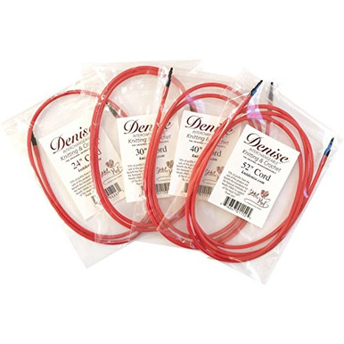 Long Cord Set - Denise Interchangeable Knitting & Crochet (Red ...