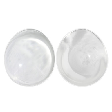 Polreta Pair Concave Breast Forms Silicone Breast Prosthesis Bra ...
