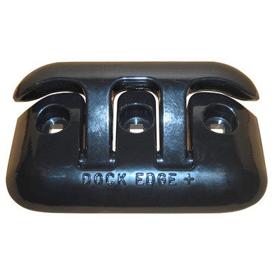 Dock Edge + Flip Up Dock Cleat, 8" - Black Aluminum - Warehousesoverstock