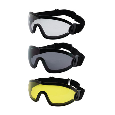 Global Vision 3 Skydive Goggles Clear Smoke Yellow ANTI-FOG Lenses ...