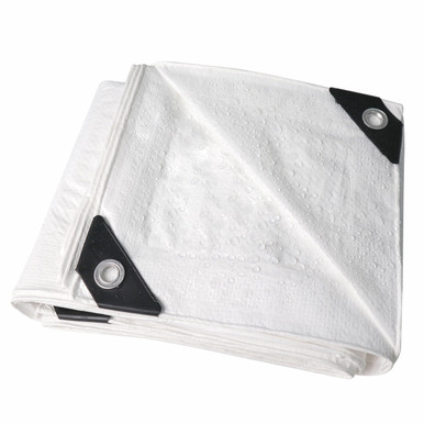 TARPAL 15x15 White Tarp Waterproof Multipurpose Protective Cover All ...