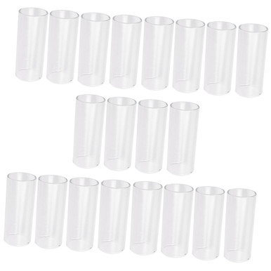 ERINGOGO 20 Pcs Guitar Glass Sliders Acoustic Guitar Slides Glass ...