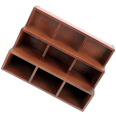 HOMSFOU Jewelry Organizer Stand Wood Display Holder Collection Display ...
