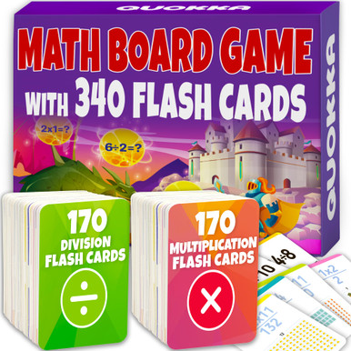 3xSet Multiplication Flash Cards 3rd Grade - 340 Flashcards ...
