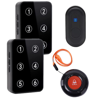 Wireless Caregiver Pager Call Buttons for Nurses 500Ft Range with LED ...