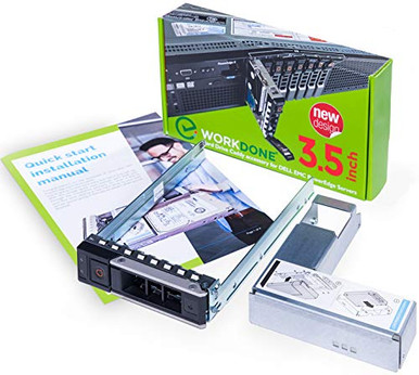 WORKDONE 3.5 inch Hard Drive Caddy for Dell PowerEdge Servers - with 2. ...