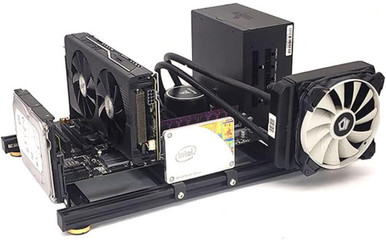 PC Case Open Air Desktop Frame ITX Horizontal Computer Chassis Rack ...