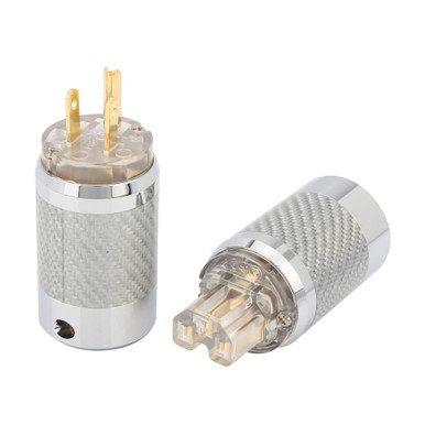 Audiocrast Hi-End Power Plug Connector, US AC 3 Prong HiFi Power Plug ...